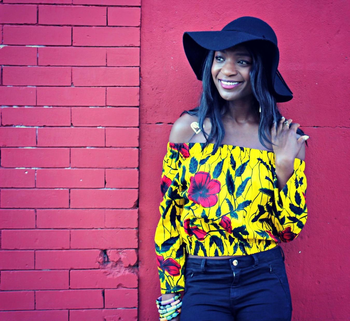 My Fave: The Off-Shoulder Look - African Prints in Fashion